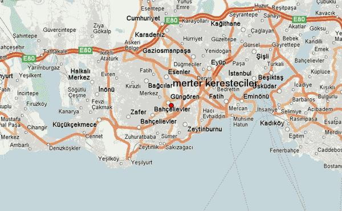 Merter istanbul - mapa merter Istanbul (Turcja)